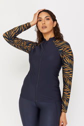 Full Zip Swim Top | Full Coverage Premium Modest Swimwear | LYRA Swimwear