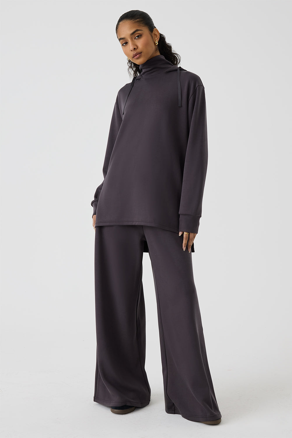 HIGH NECK HOODIE | Premium Modest Activewear | LYRA Modest